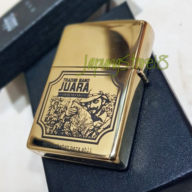 Jual Korek Api Zippo bungkus juara zippo Custom foto Korek api unik Langka Grafir laser Untuk ...