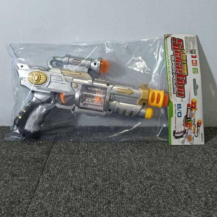 Jual Pistol Mainan Anak - Pistol Baterai LASER ADA LAMPU DAN BUNYI | Shopee Indonesia