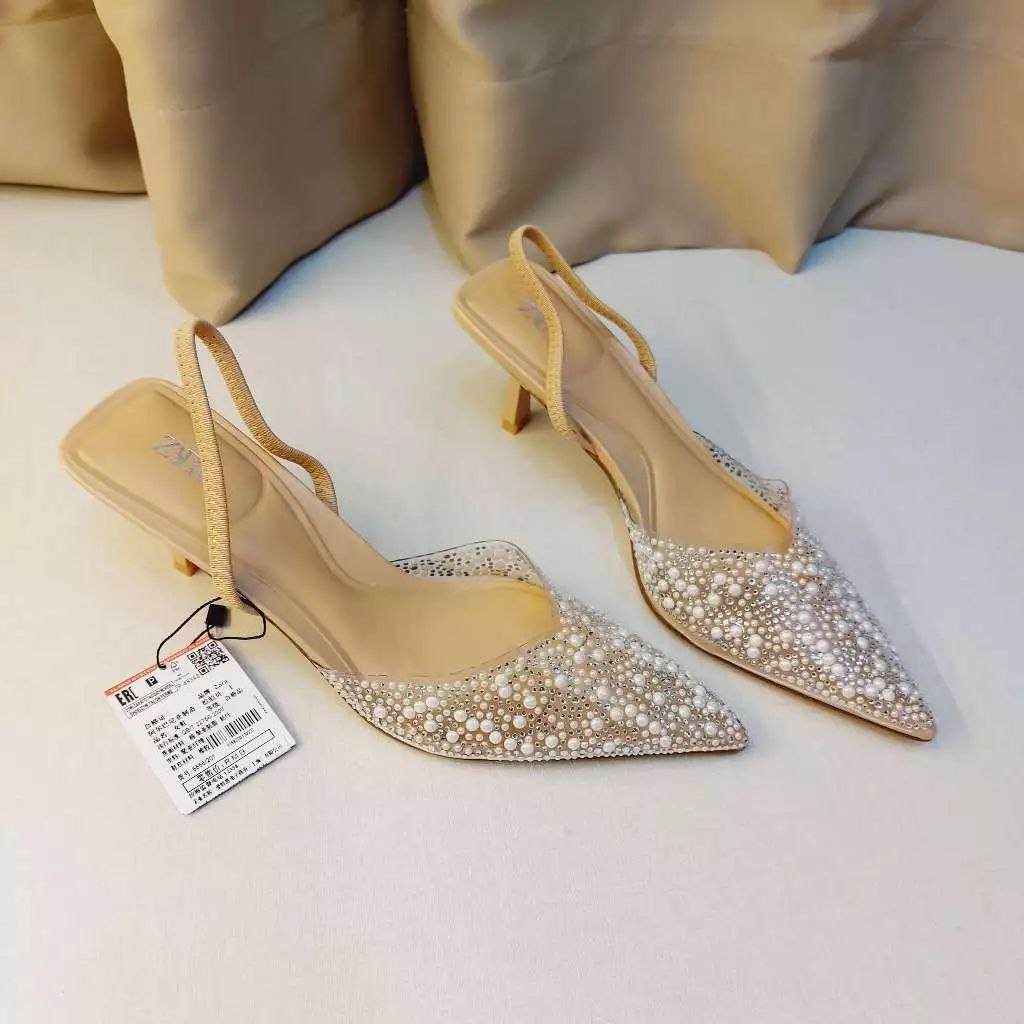 Jual Zara Heels Wanita Permata 7935 - 5cm | Shopee Indonesia