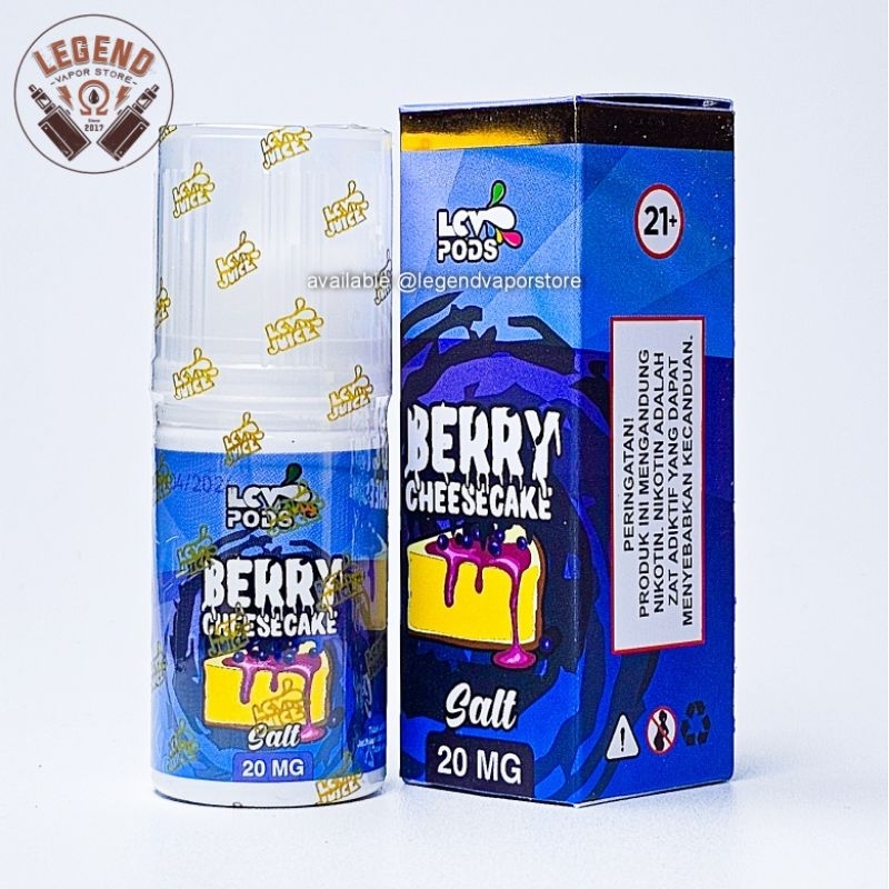 Jual SALT NIC - LIQUID LCV PODS Berry Cheesecake 30ML 20MG AUTHENTIC ...