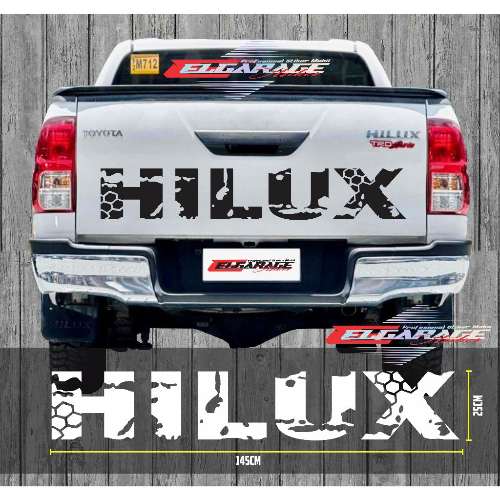 Jual Stiker mobil hilux sticker bak mobil toyota hilux stiker mobil ...