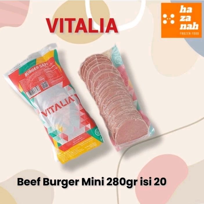 Jual Vitalia Beef Burger Mini isi 20 | Shopee Indonesia