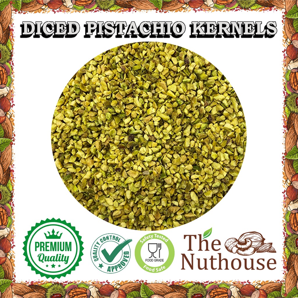 Jual 250gr Diced Pistachio Kernels US Extra no. 1 RAW [No Shell ...