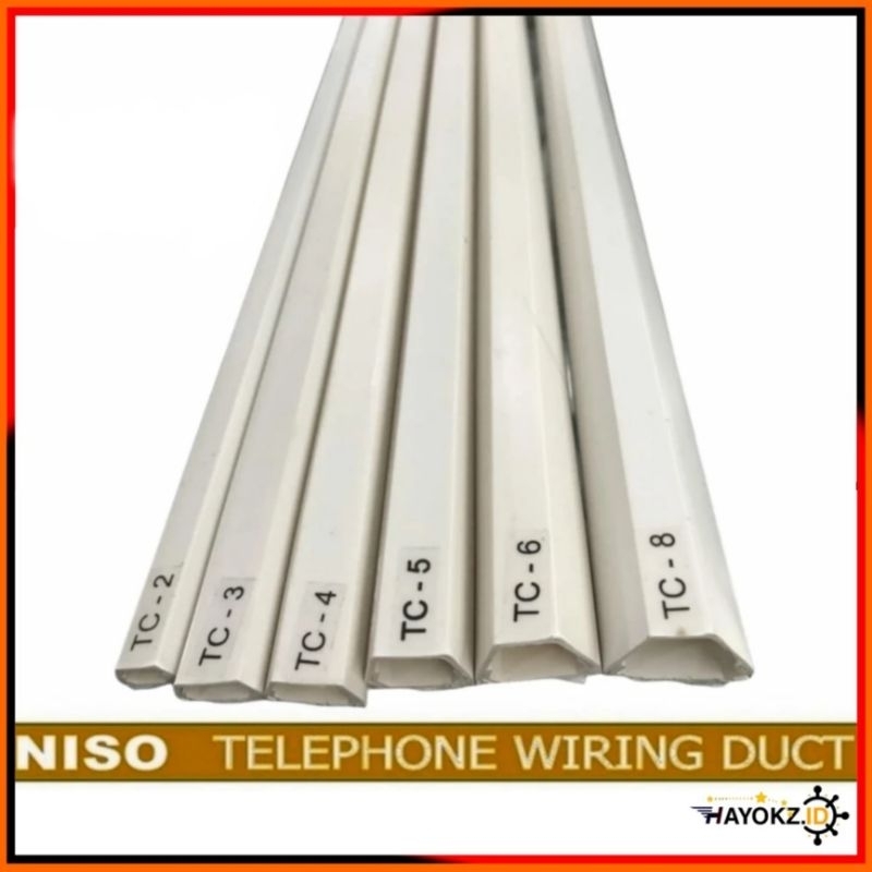 Jual Pelindung Kabel PVC Double Tape NISO Cable Duct TC-2 TC-4 TC-6 ...