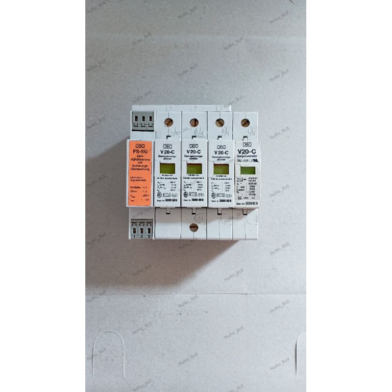Jual Surge Arrester OBO V20-C FS-SU 280 V AC 3 Phase 4 Pole | Pengaman ...