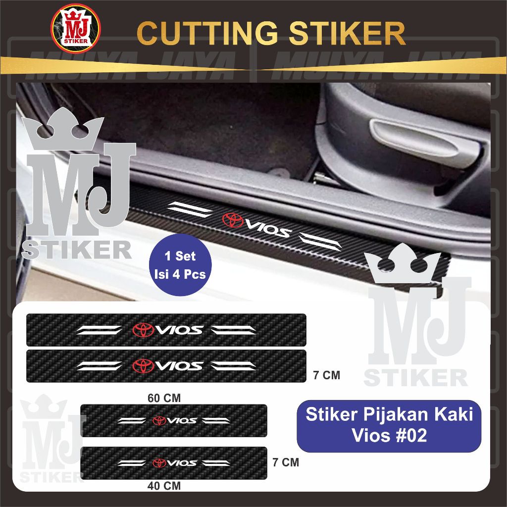 Jual PROMO Stiker Pelindung Pijakan Pintu Mobil VIOS Kode 02 | Shopee ...