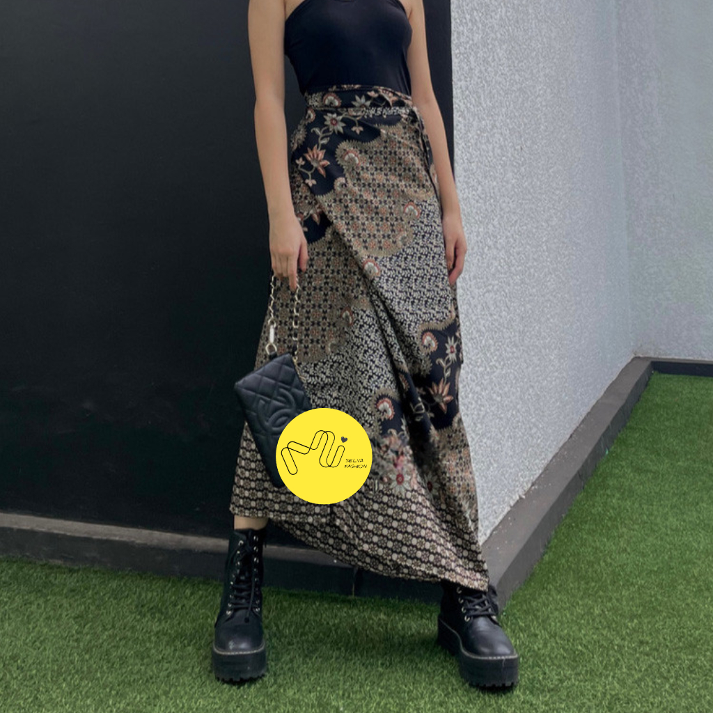 Jual Rok Lilit Batik Modern | Rok Lilit Batik Warna Pastel | Rok ...