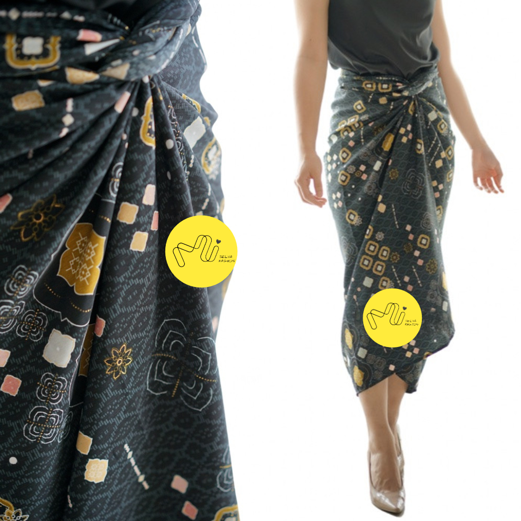 Jual Rok Lilit Batik Modern | Rok Lilit Batik Warna Pastel | Rok ...