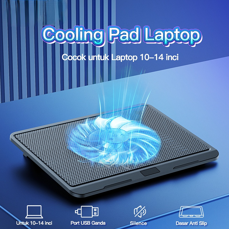 Jual Cooling Pad Laptop Kipas Pendingin Laptop Portable Silent -M19-MJD ...