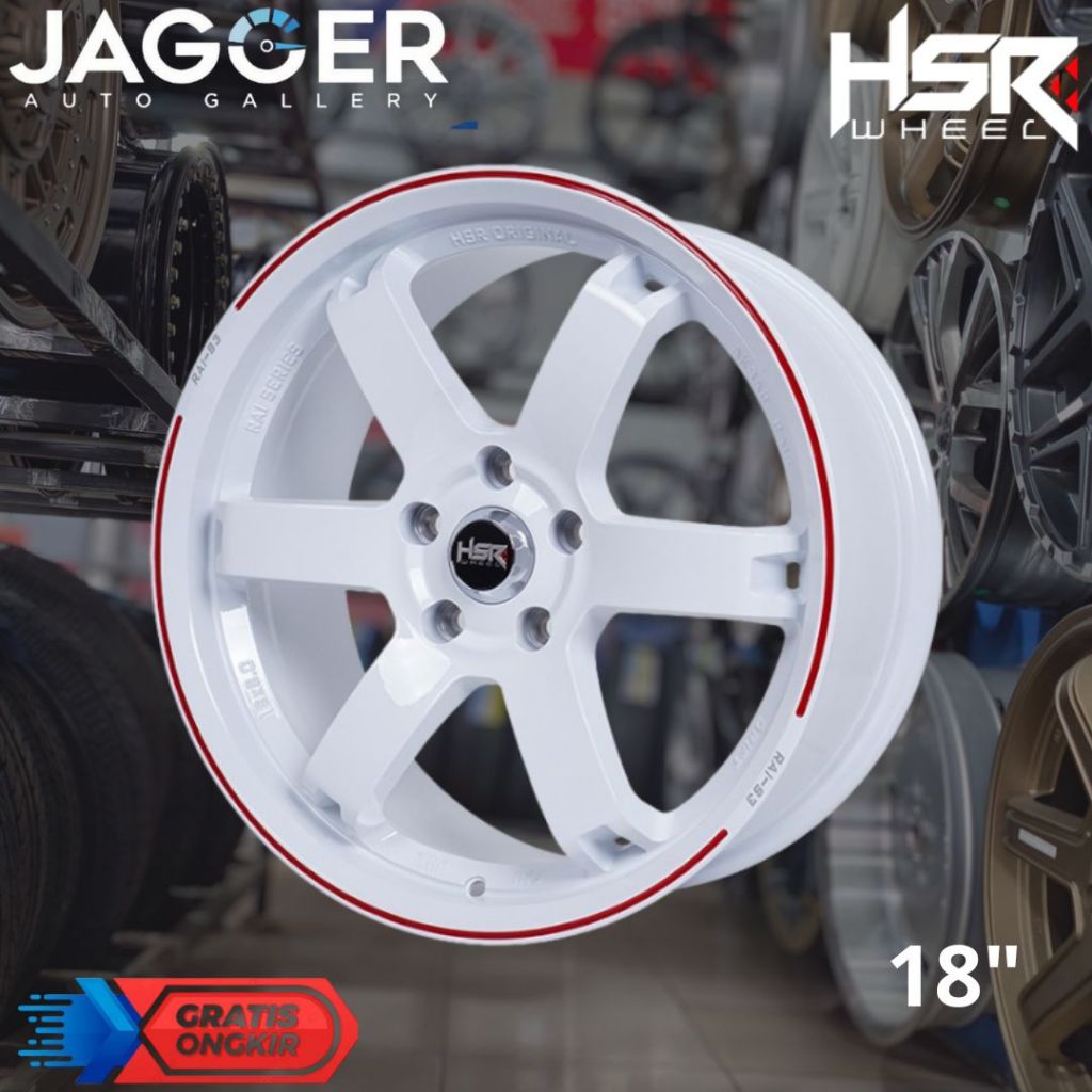 Jual Velg murah ring 18 mobil innova, rush, terios, crv, wrv, apv, alphard original HSR RAI S3 ...
