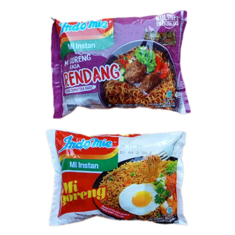 Jual Mie Instan Indomie Goreng Rasa Rendang Dan Mi Goreng Biasa ...