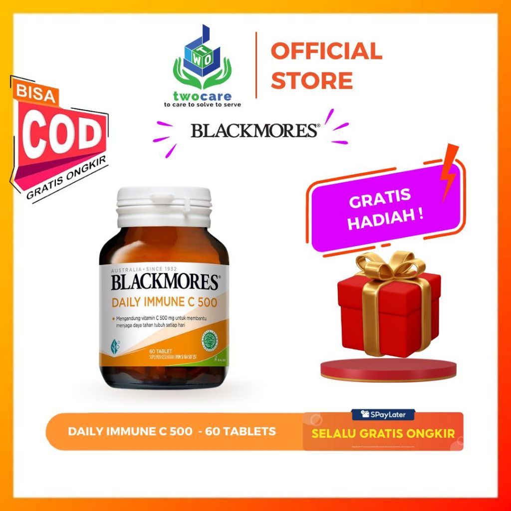 Jual Blackmores Daily Immune C 500 Blackmores Vitamin C 500mg 60 tablet | Shopee Indonesia