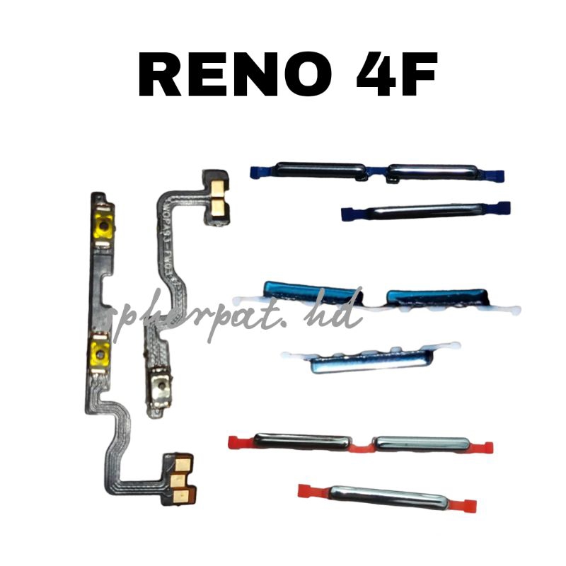 Jual tombol luar oppo reno 4F fleksibel on off volume pernik ruber keypad | Shopee Indonesia
