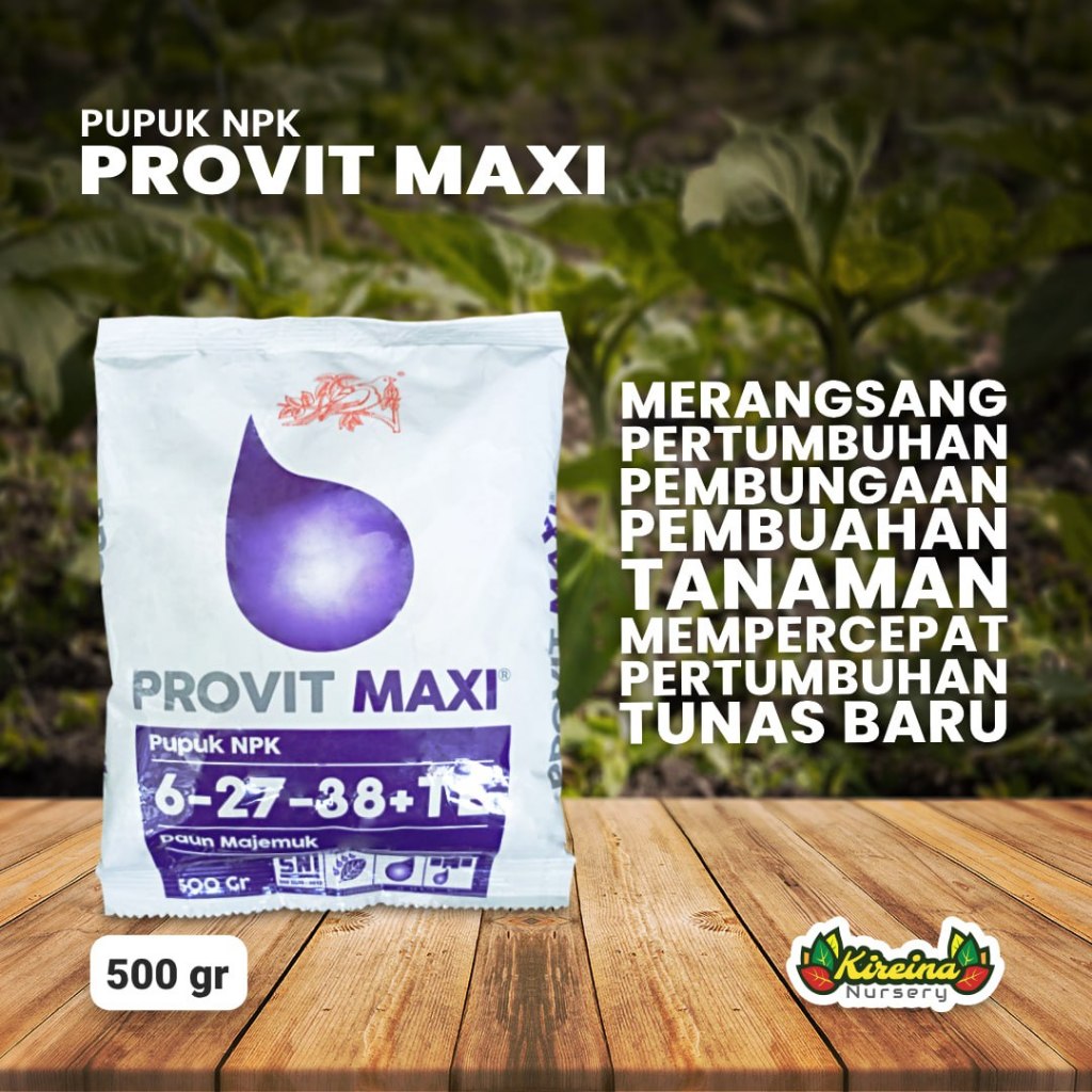 Jual Provit Maxi 6-27-38+TE 500gram Pupuk NPK - Untuk Pertumbuhan, Pembungaan & Pembuahaan ...