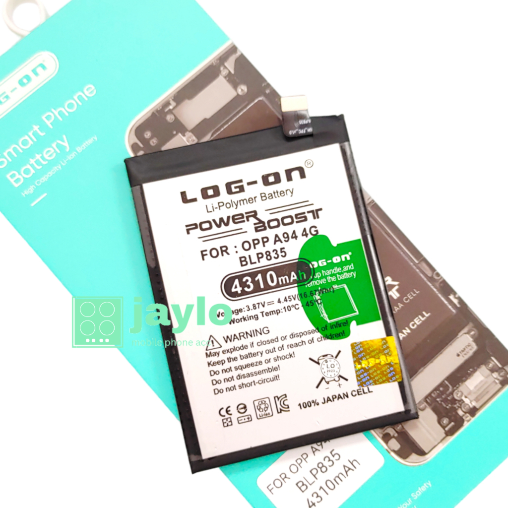 Jual Baterai LOG ON Oppo F19 Pro BLP835 BLP-835 Power Boost Original ...