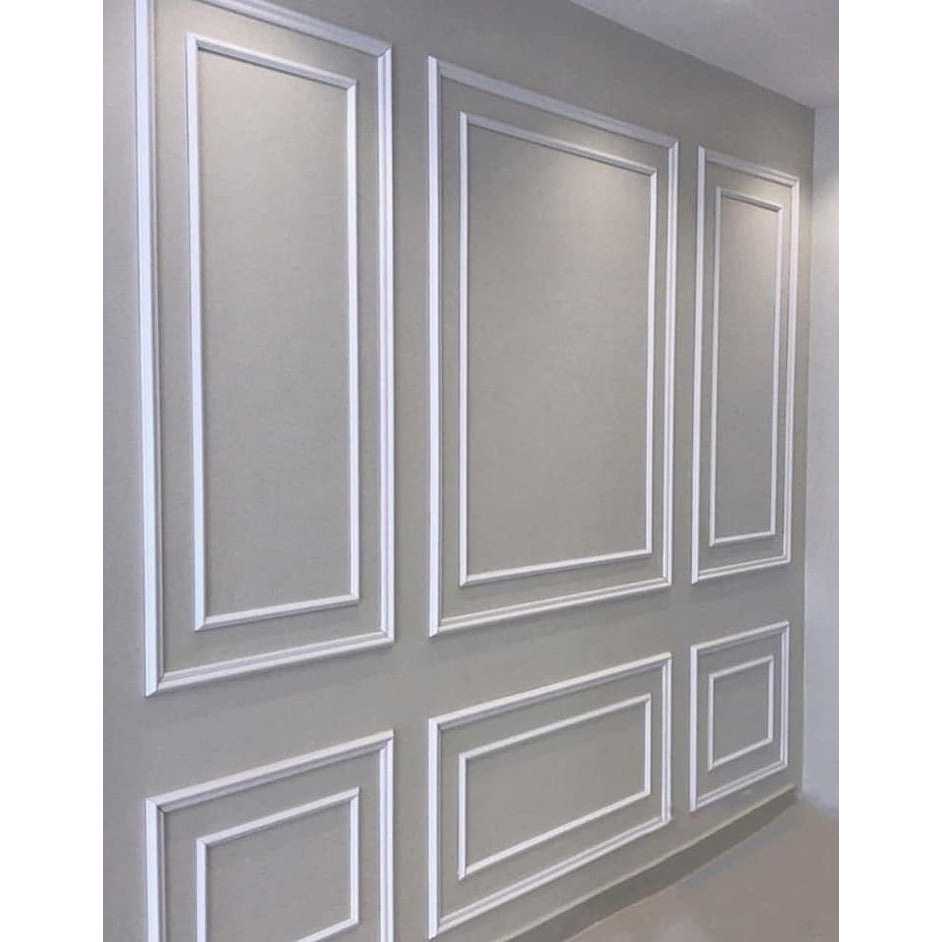 Jual PAKET WALL MOLDING BAHAN WPC KLASIK MODERN STYLE UKURAN DINDING 3M ...