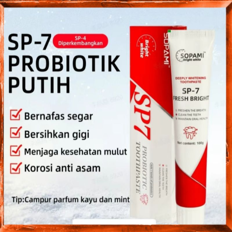 Jual Pasta Gigi Probiotik SP-7 SOPAMI TOOTHPASTE 100g | Shopee Indonesia