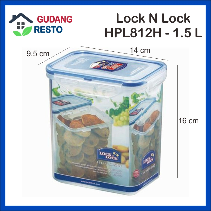 Jual Lock N Lock Food Container HPL812H Toples Makanan 1.5 L LocknLock ...
