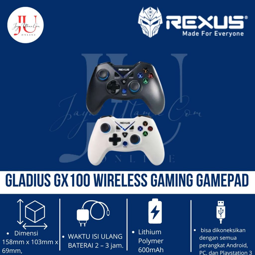 Jual Rexus Gladius GX100 / GX 150 / GX 300 Gaming Gamepad - Joystick /Stick Original | Shopee ...