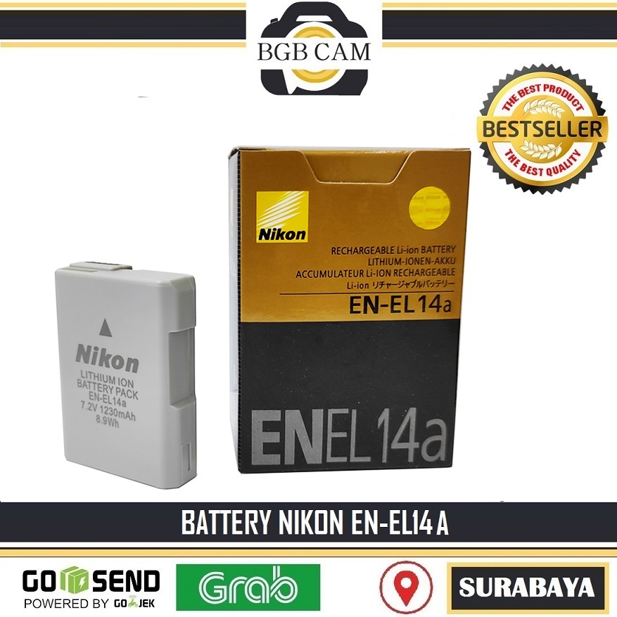 Jual Baterai EN-EL 14A For Kamera Nikon D3300 D3200 D5200 / EN-EL14 / ENEL 14 Baterry OEM ...