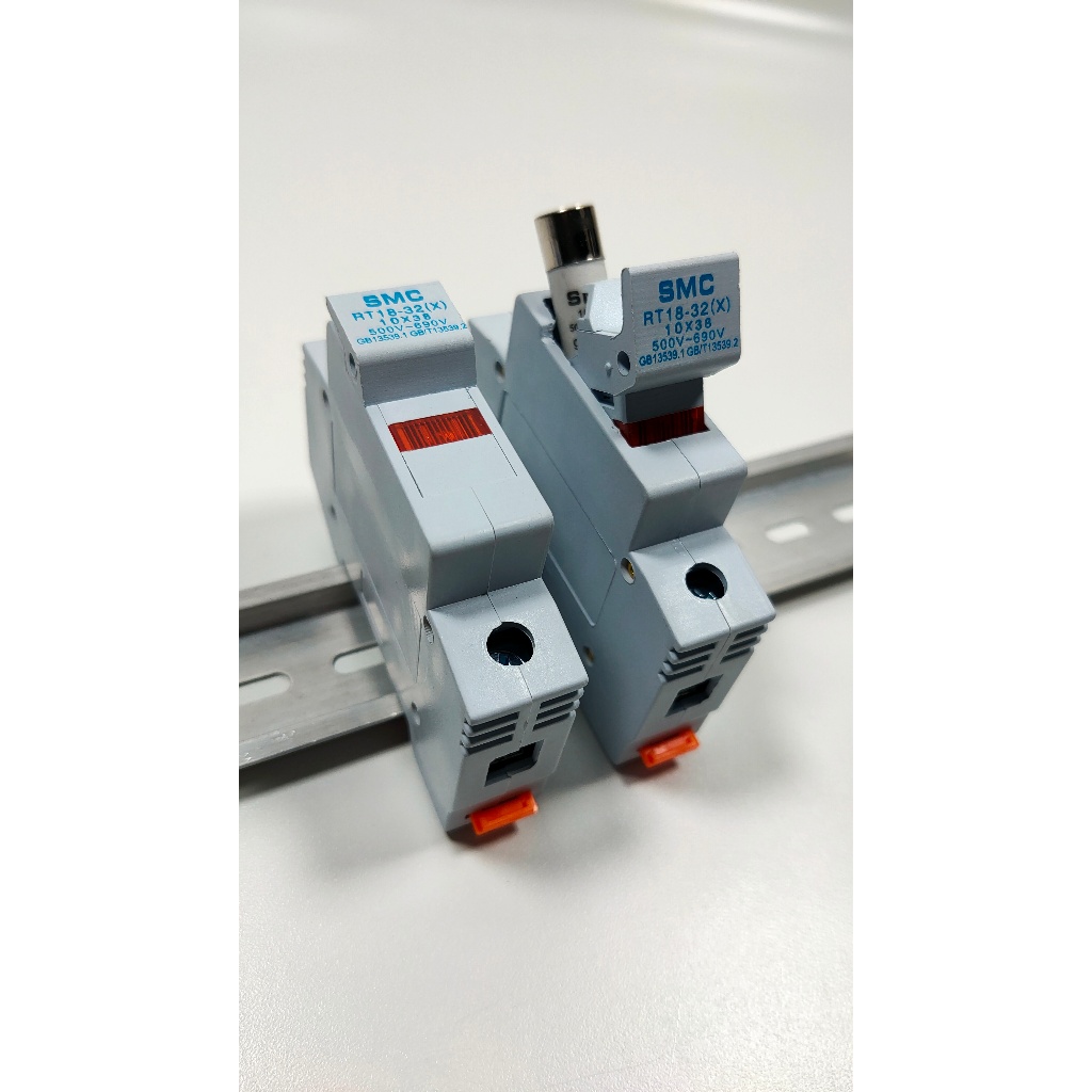 Jual Fuse Holder/Rumah Fuse 10x38/Din rel Holder model MCB | Shopee ...