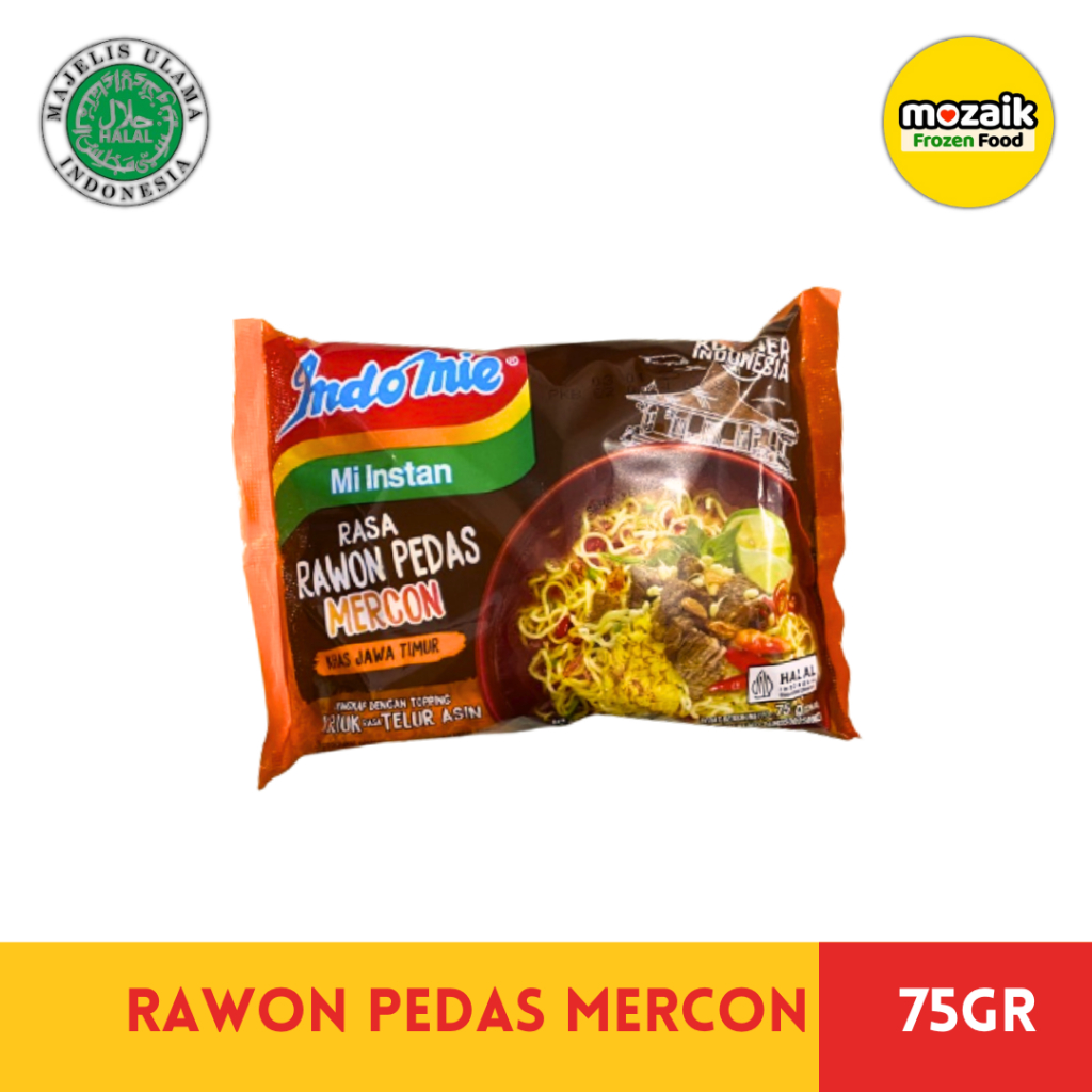 Jual Indomie Mie Goreng Rawon Pedas Mercon Frozen Mart Frozen Food ...