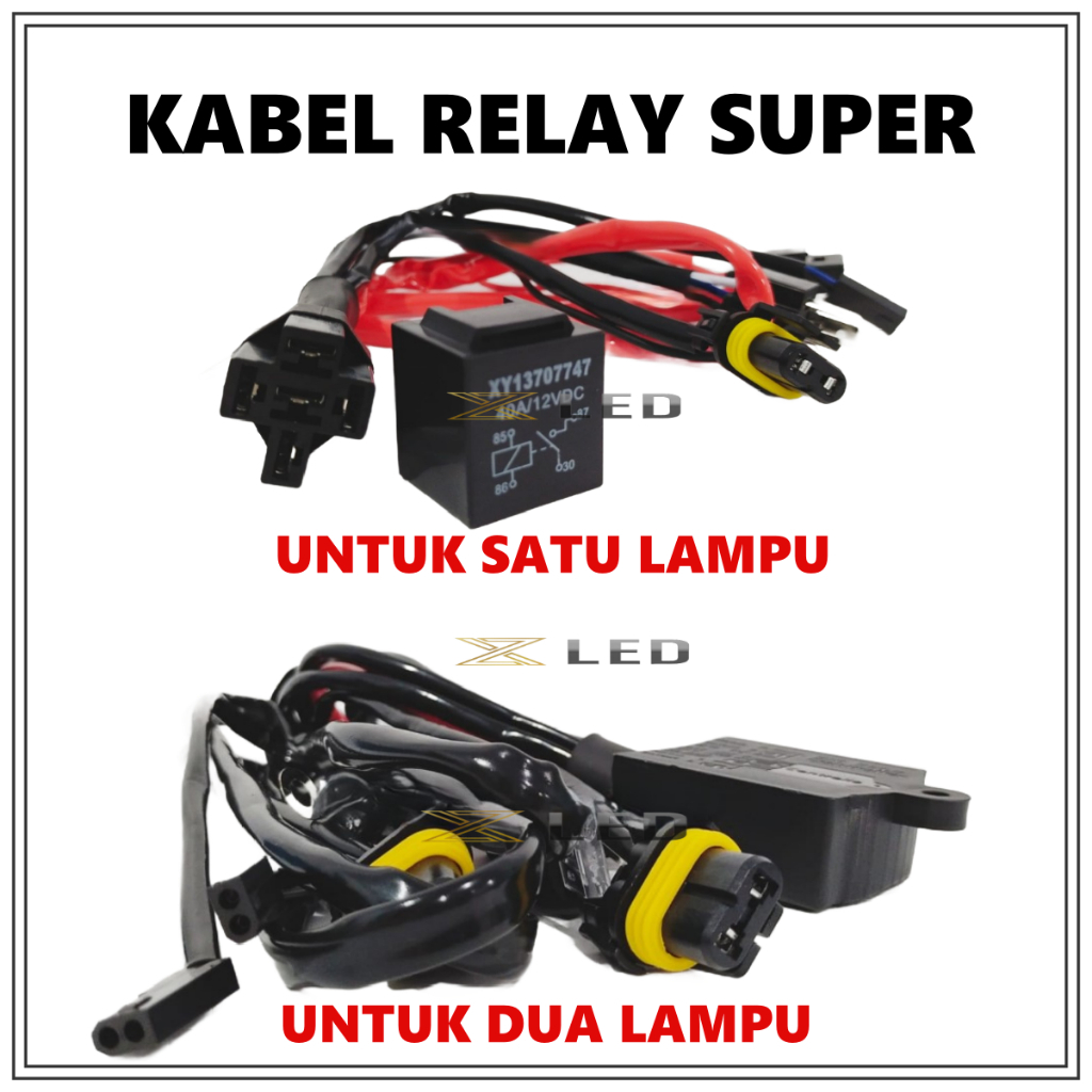 Jual ORIGINAL KABEL RELAY SET H4 SUPER HID BILED PROJIE LED MOTOR MOBIL ...