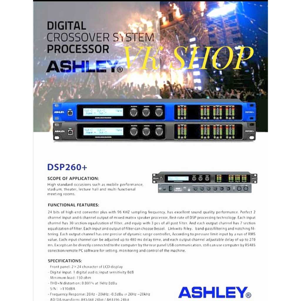 Jual MANAGEMENT ASHLEY DSP 260 PLUS ORIGINAL NEW MODEL DSP 260+ / DSP260+ | Shopee Indonesia