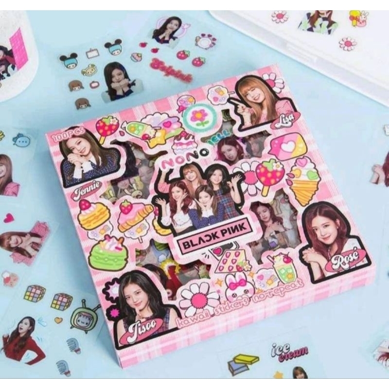 Jual Sticker Pack Blackpink 100 Lembar Sticker Blackpink Super Cute ...