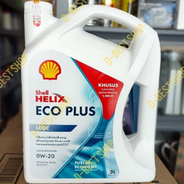 Jual Oli mesin shell eco plus 0/20 - 3 liter ( full synthetic ...