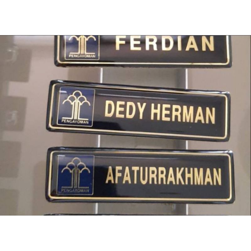 Jual name tag lapas/penganyoman l name tag couting kuningan | Shopee ...