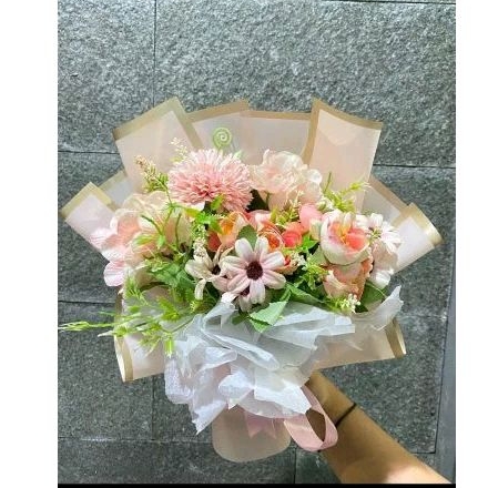 Jual BUKET BUNGA VALENTINE AWET BUCKET BUNGA PALSU BOUQUET BUNGA ...