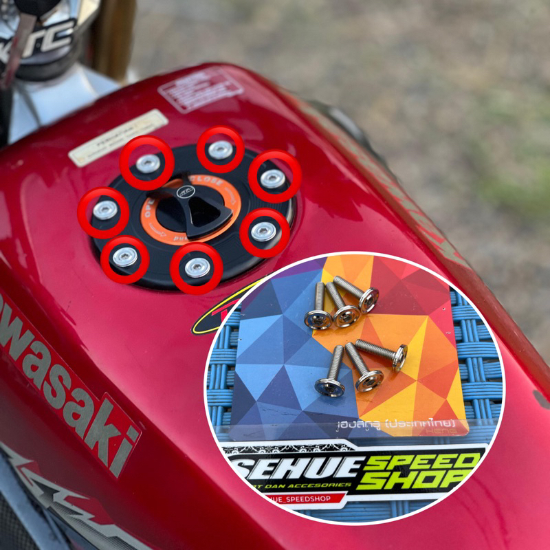 Jual Baut stainless tutup tangki ninja r / s / rr ( isi 7 ) | Shopee ...