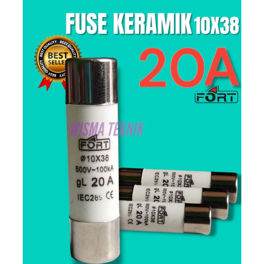 Jual FUSE SEKRING SEKERING KERAMIK 20 A FORT SIZE DIA 10 X 38 | Shopee ...
