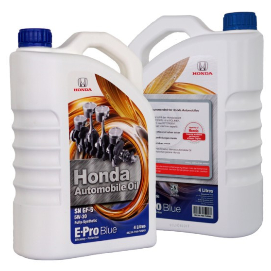 Jual Honda E pro blue 5w-30 Oli Mobil kemasan galon 4 liter | Shopee ...