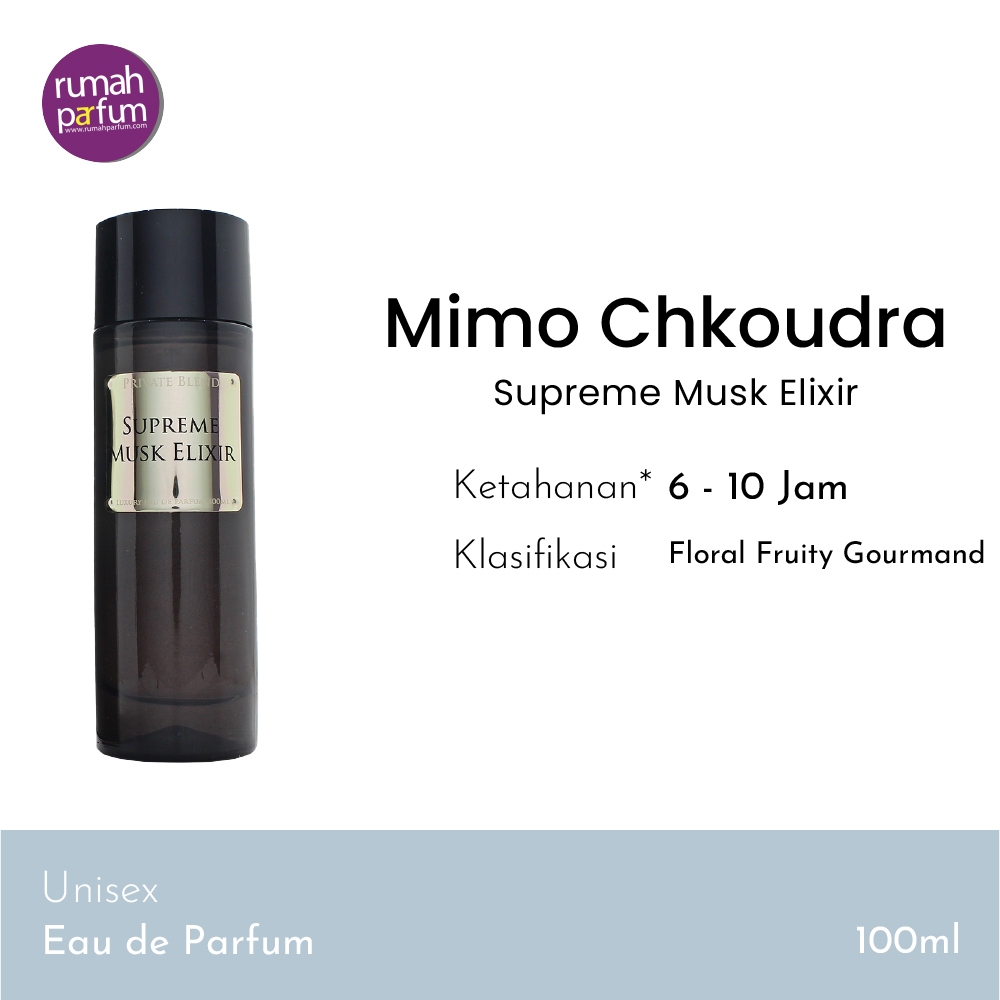 Jual Parfum Pria Wanita Mimo Chkoudra Supreme Musk Elixir (100 mL ...