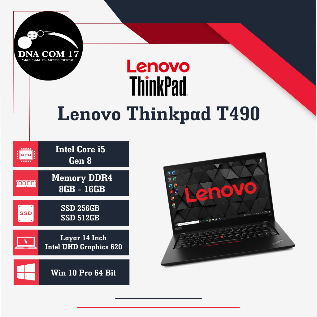 Jual Lenovo Thinkpad T480 / T480s / T490 / T490s | Intel Core i5 / i7 ...