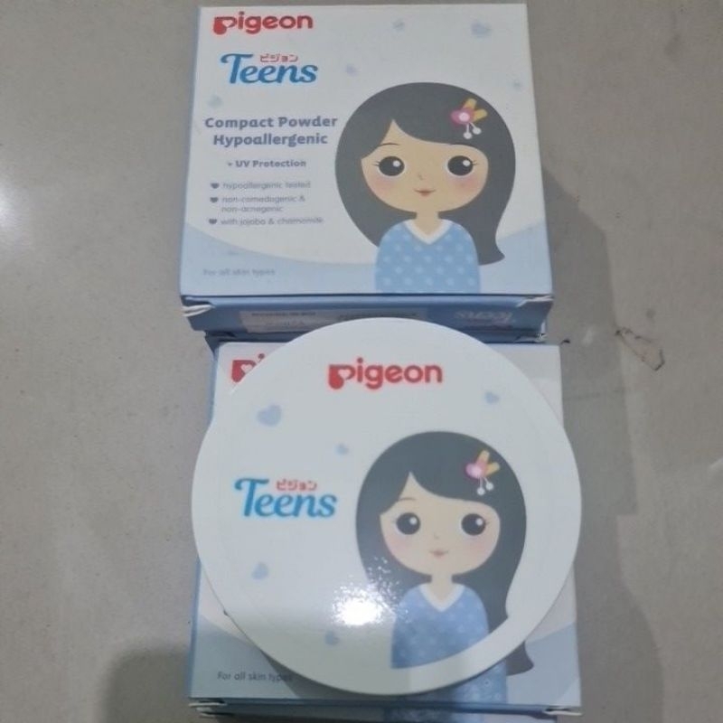 Jual PIGEON teen compact powder uv protection 14gr | Shopee Indonesia