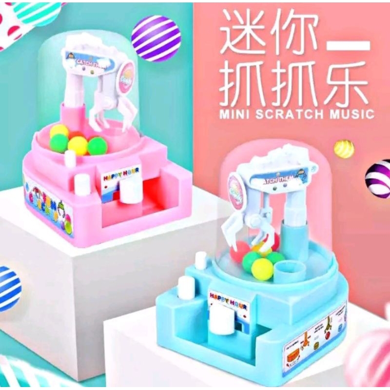 Jual Mainan Anak Mesin Pencapit Bola Mini - Game Claw Machine Candy ...