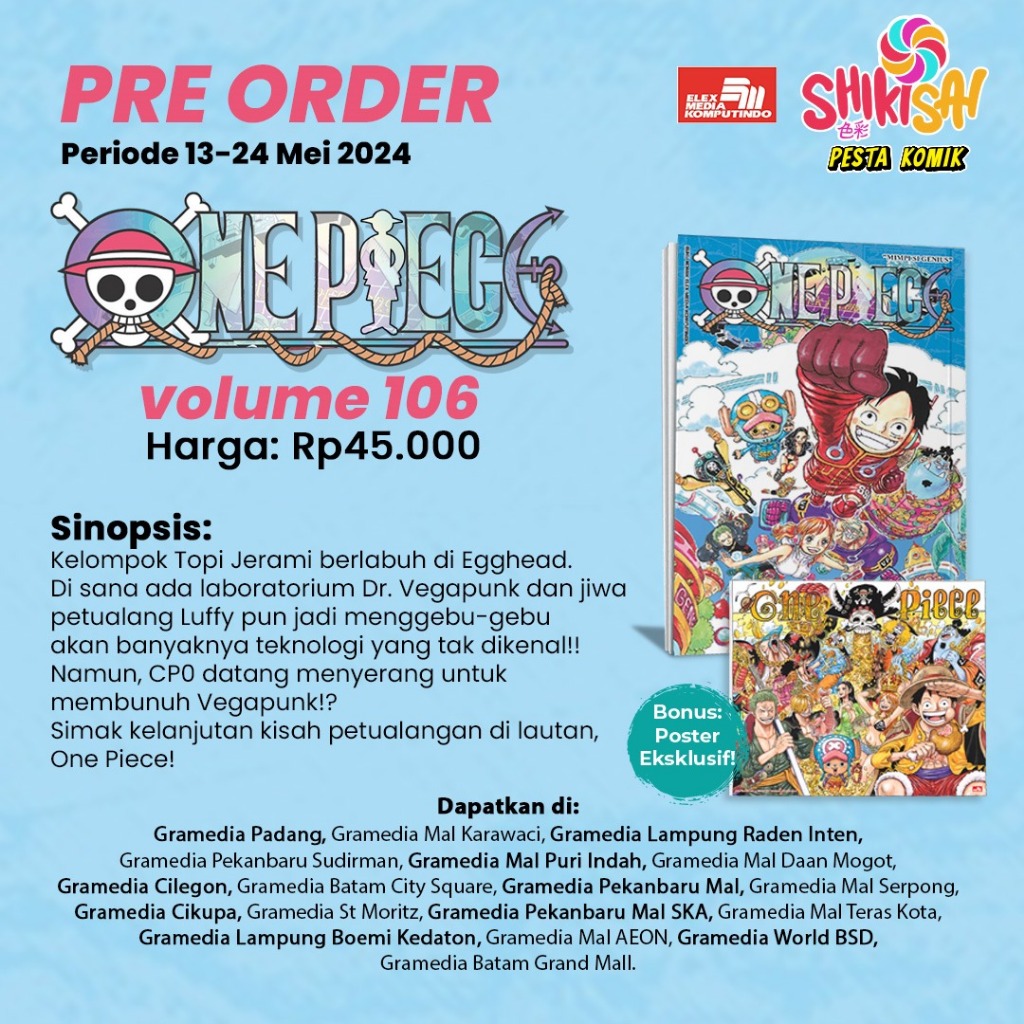 Jual Komik One Piece 106 by Eiichiro Oda | Shopee Indonesia
