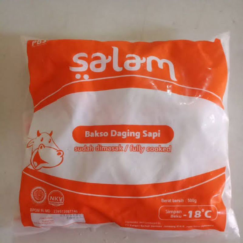 Jual Bakso Salam Daging Sapi 500gr isi 50 biji | Shopee Indonesia