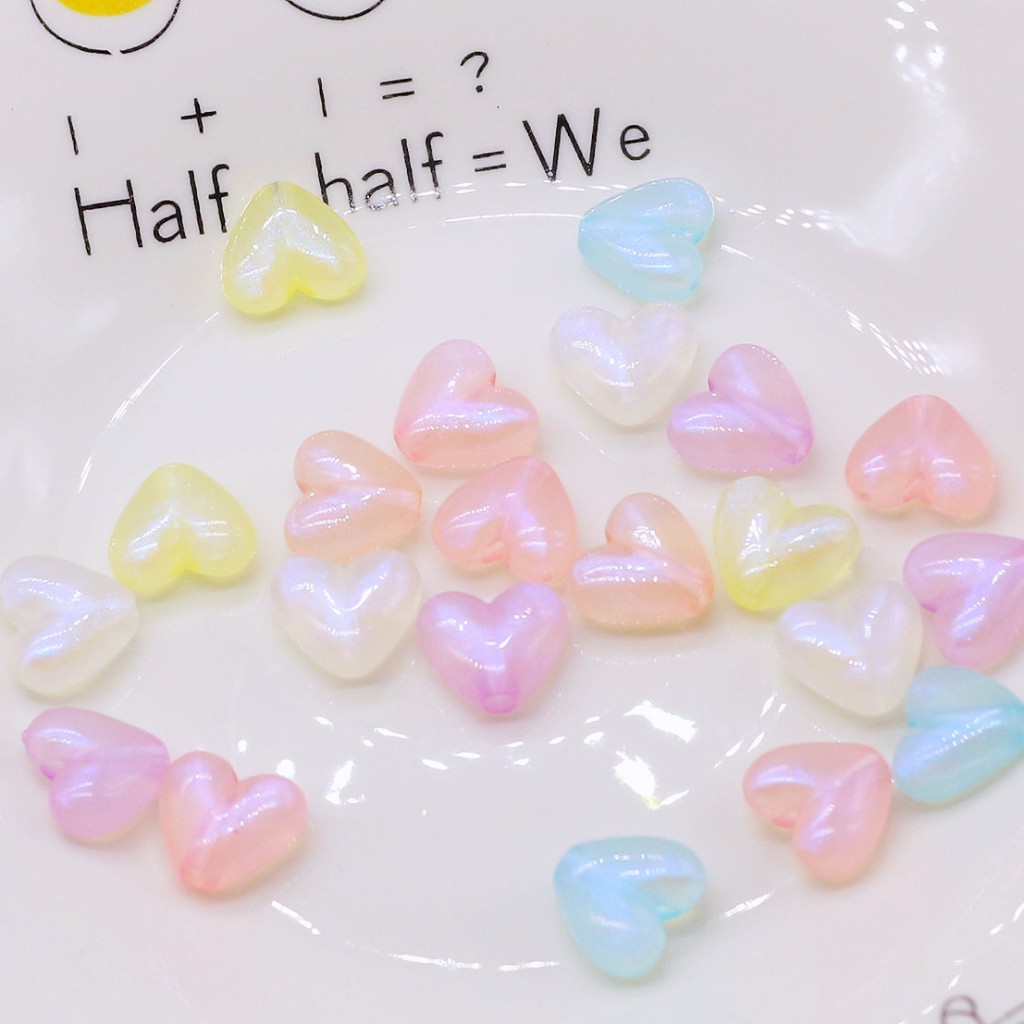 Jual [COD⚡Manik-manik impor] Night Light Love Bead Jelly Color ...