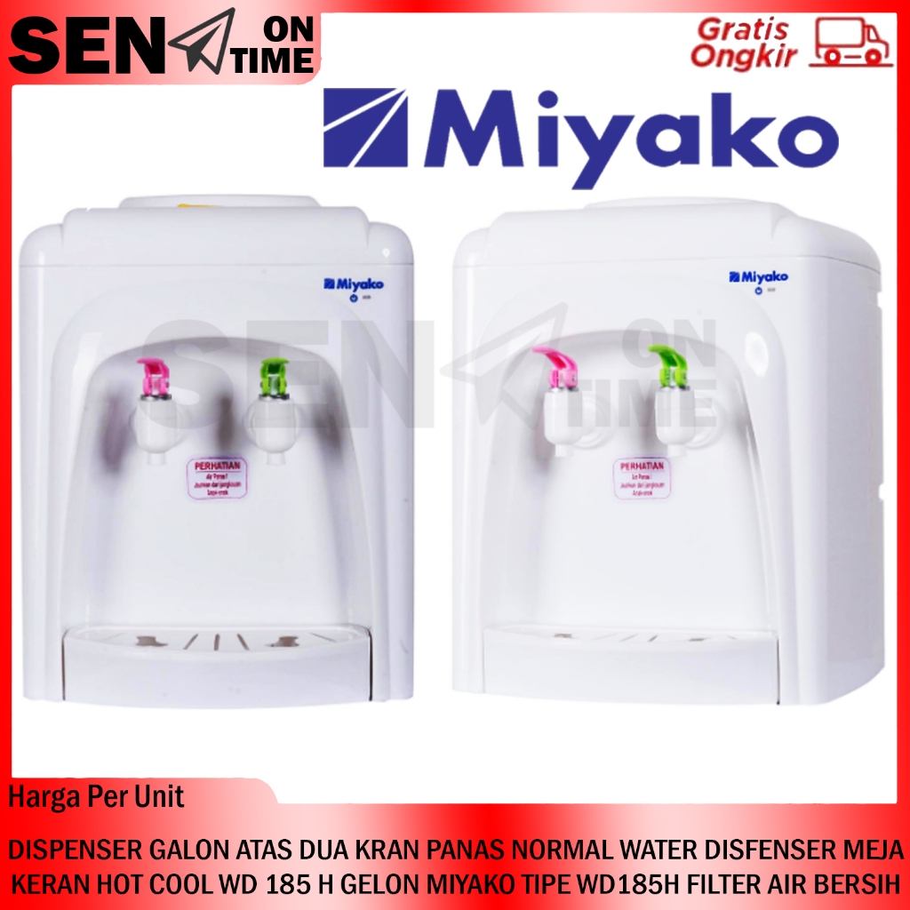 Jual DISPENSER GALON ATAS 2 KRAN PANAS NORMAL WATER DISFENSER MEJA ...