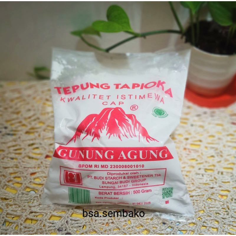 Jual Tepung tapioka cap gunung agung 500gr | Shopee Indonesia
