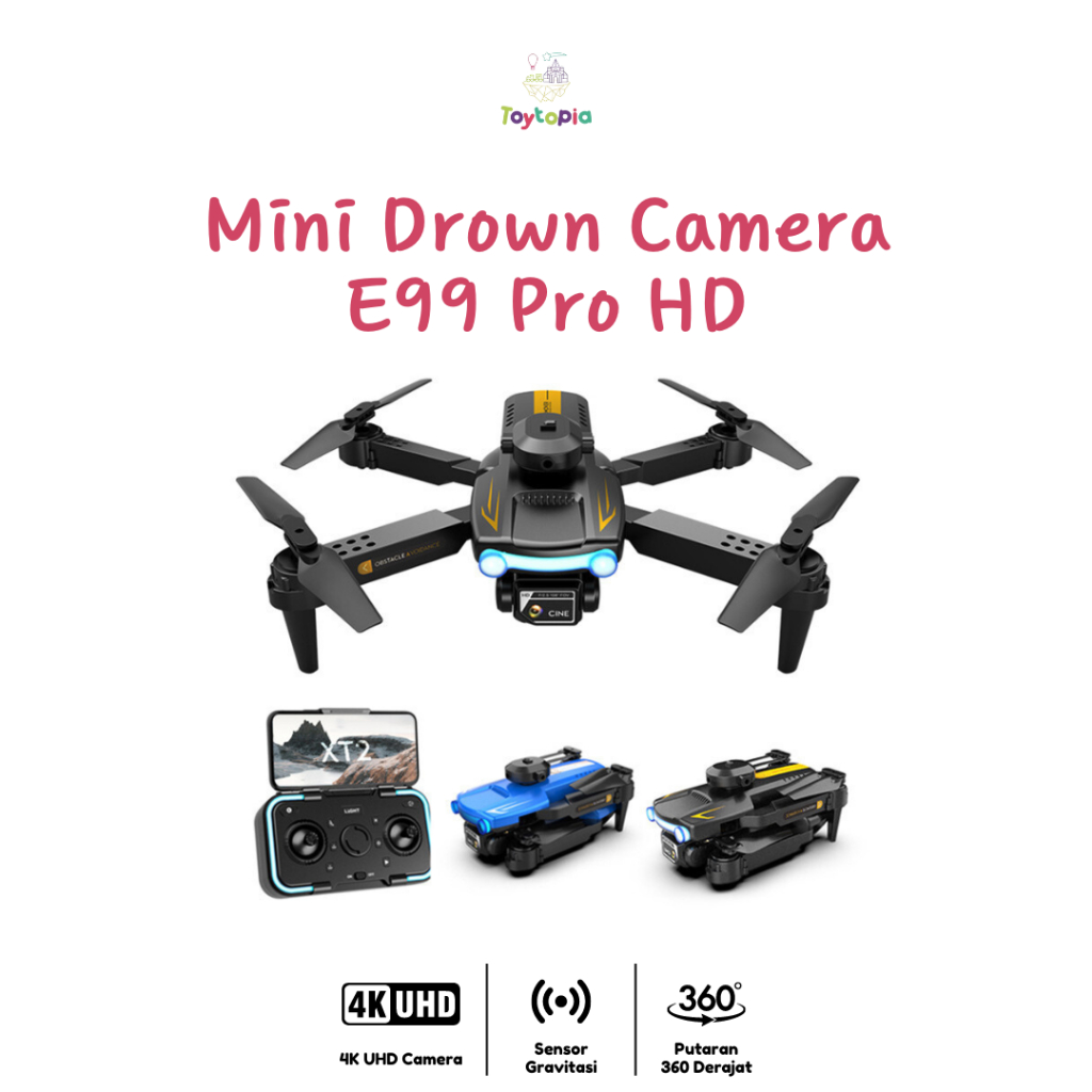 Jual Mini Drown Camera E99 Pro Drone dengan Kamera HD - Dual Kamera 4K ...