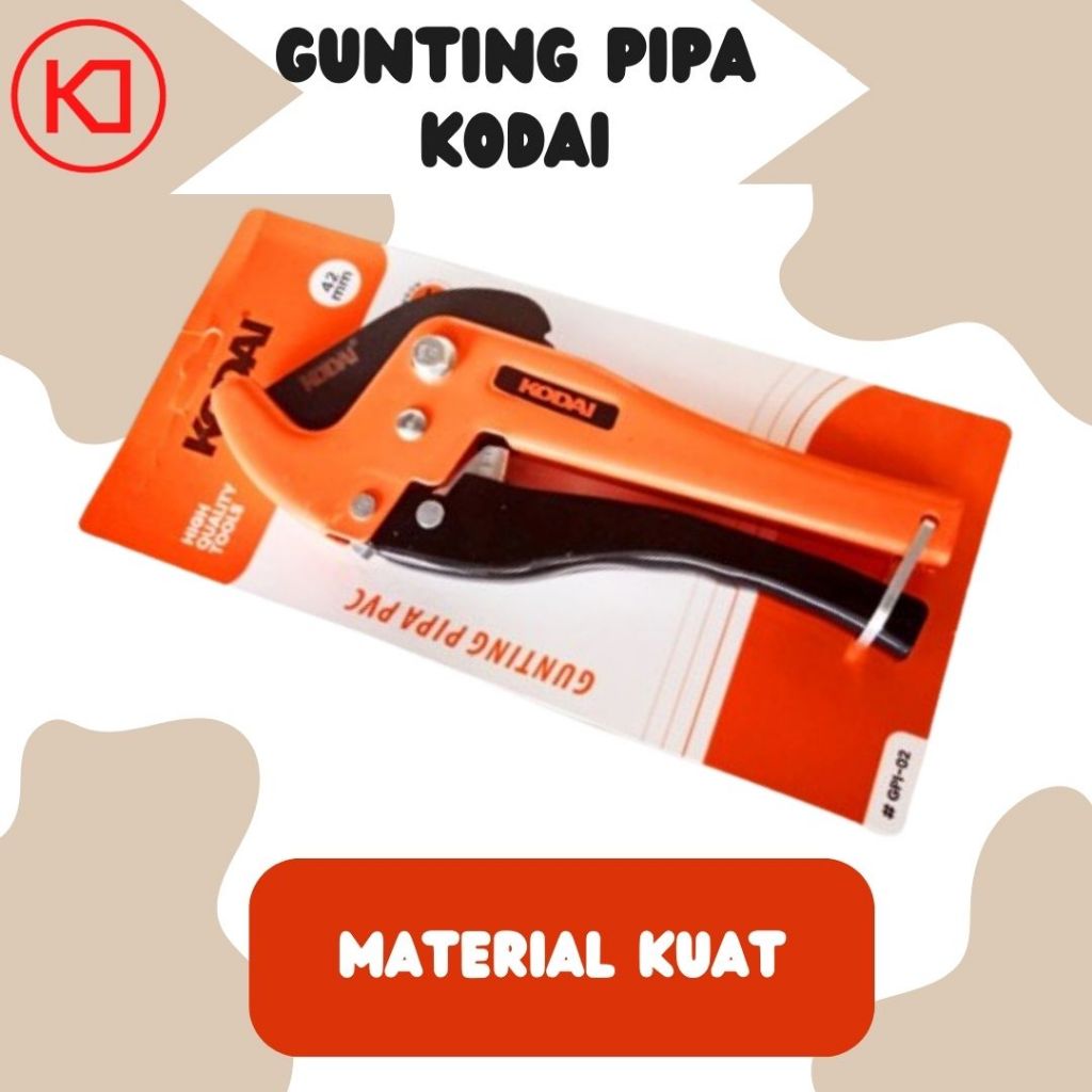 Jual Gunting Pipa Paralon Pemotong Pralon Air Pvc Kodai Besar 42mm ...