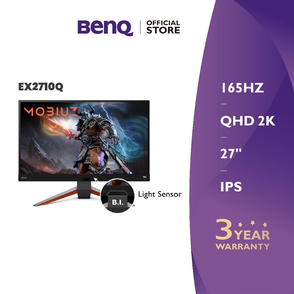 Jual Monitor 165Hz BenQ MOBIUZ EX2710Q 27 inch HDRi IPS 1ms Gaming Monitor | Shopee Indonesia