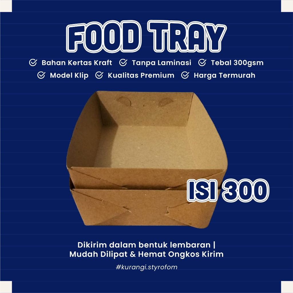 Jual ISI 300 - Wadah Kertas Box Dus Packing Makanan DIMSUM TAKOYAKI Uk ...