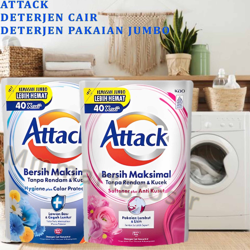 Jual Attack Matic / Deterjen Cair Konsentrat / Plus Softener / 1200ml | Shopee Indonesia