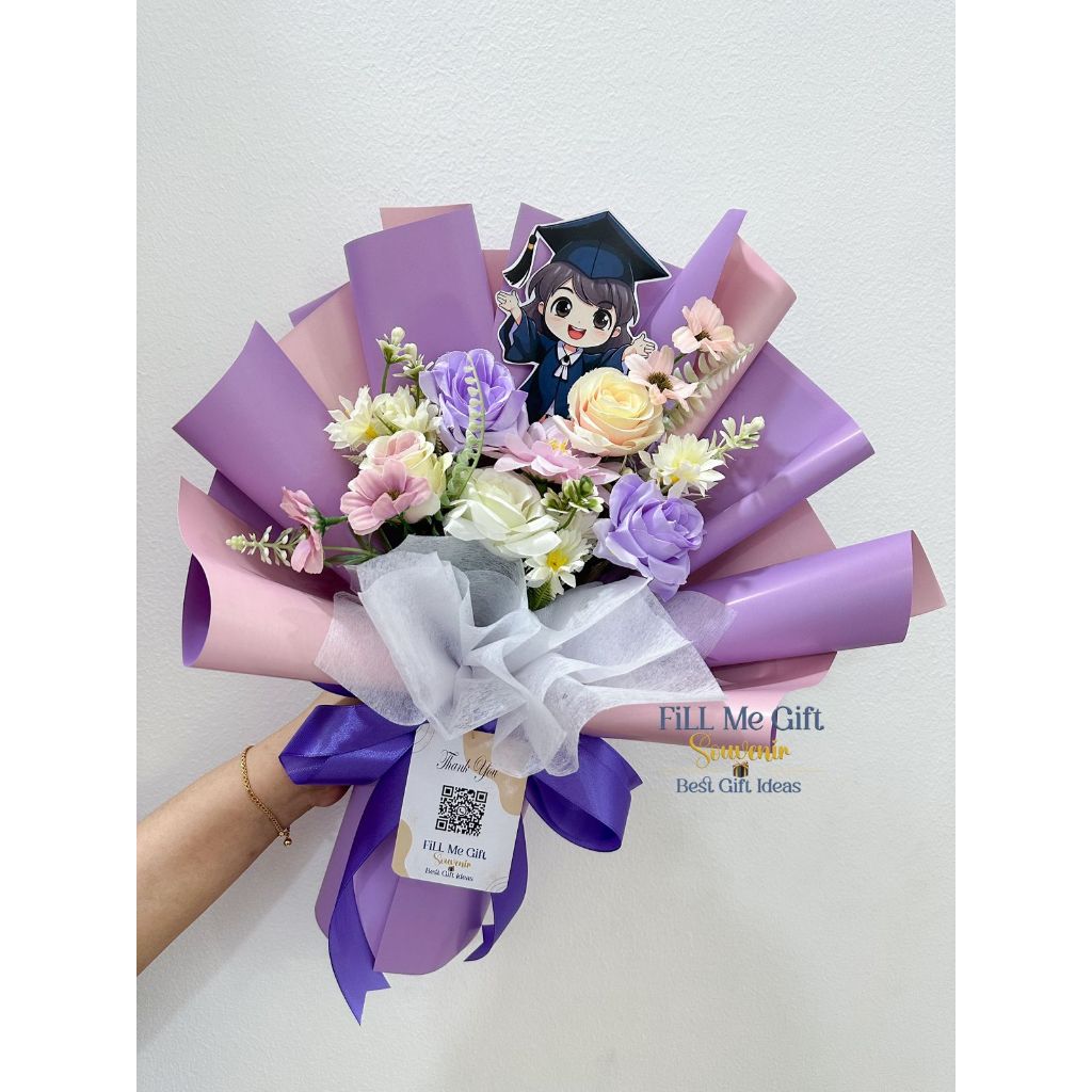 Jual BJ - Graduation Flower Bouquet Artificial / Buket Wisuda / Kado ...